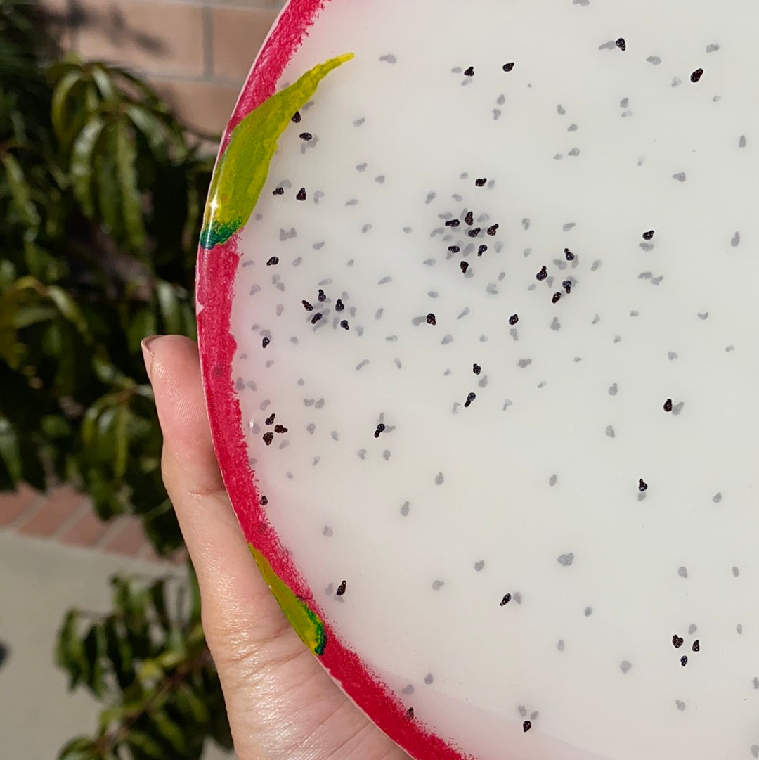 #1 Resin Dragon Fruit Painting (8 inches). – Annies Art Studio